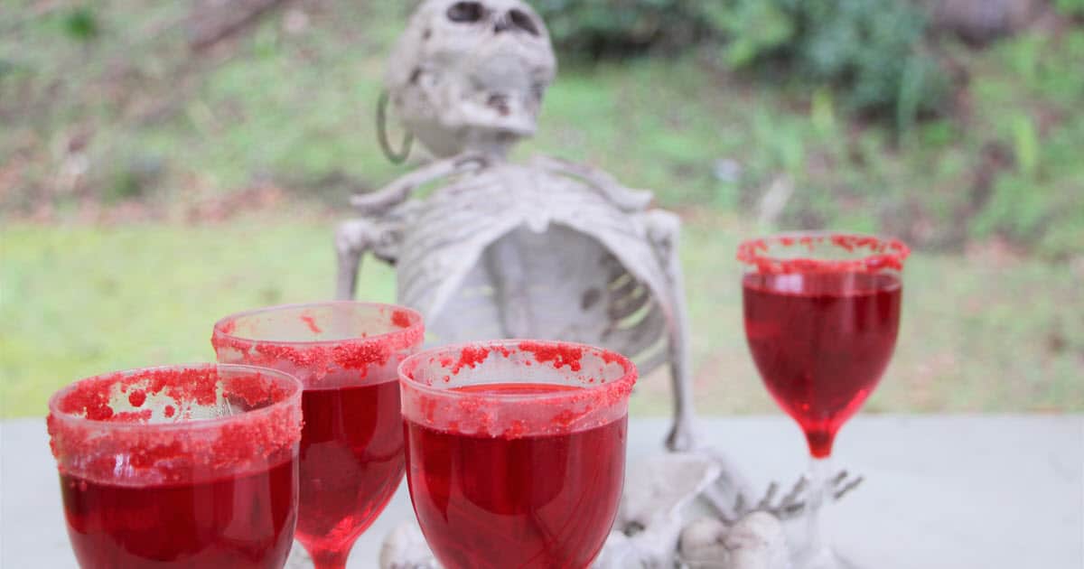 Halloween Blood Jello Dessert | Bush Cooking