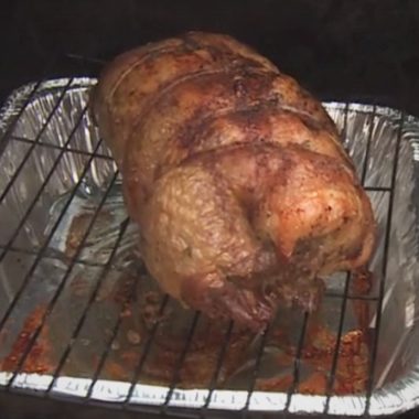 Stuffed Turkey Log - Bush Cooking