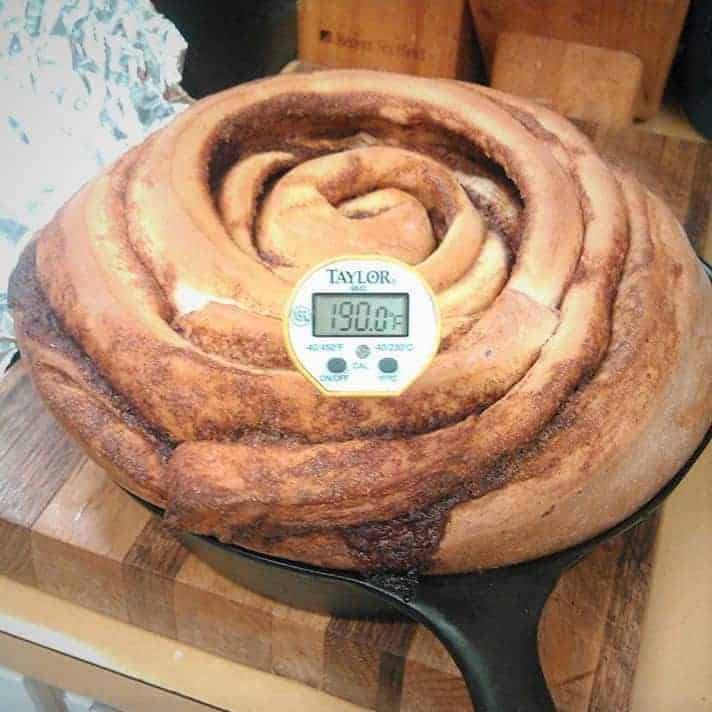 Giant Cinnamon Roll - Bush Cooking