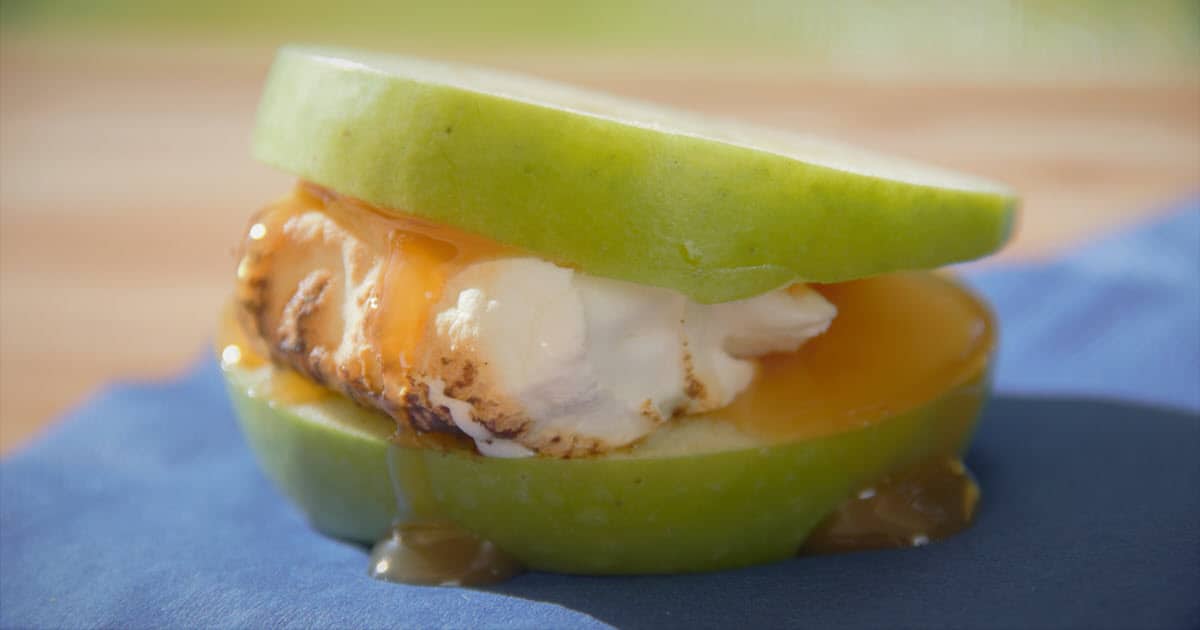 Caramel Apple Smore | Bush Cooking