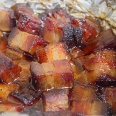 Candied Pork Belly Cubes | Bush Cooking
