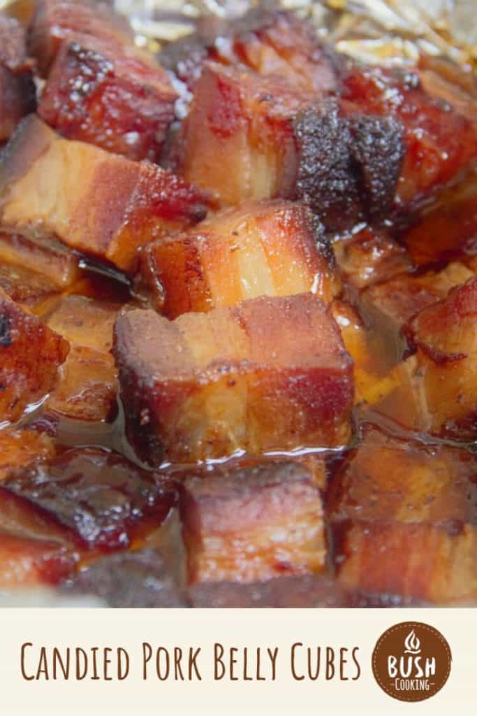 Candied Pork Belly Cubes - Bush Cooking