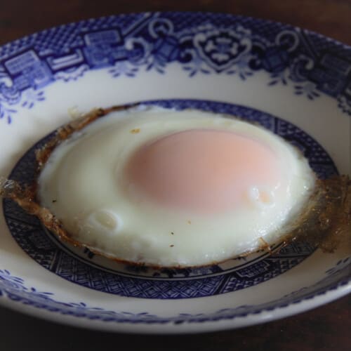 Campfire Egg in a Ladle | Bush Cooking