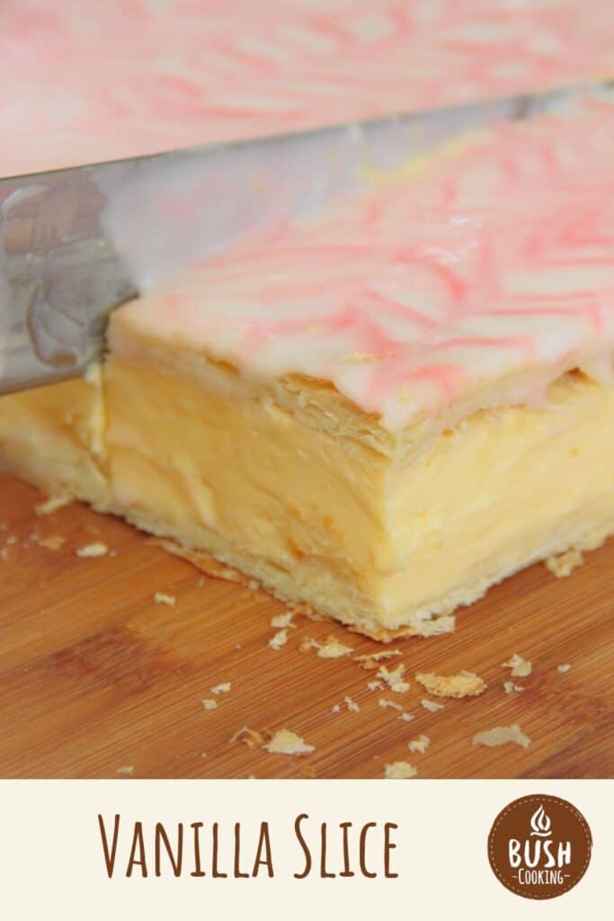 Homemade Vanilla Slice - Bush Cooking
