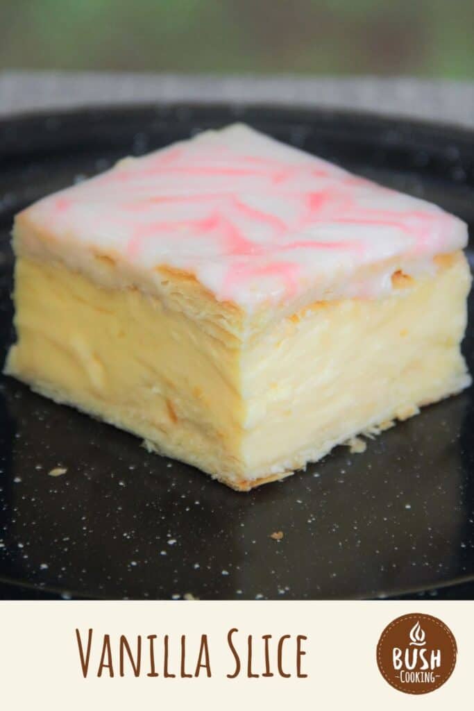 Homemade Vanilla Slice - Bush Cooking