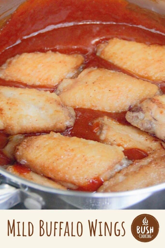 Mild Buffalo Chicken Wings - Bush Cooking