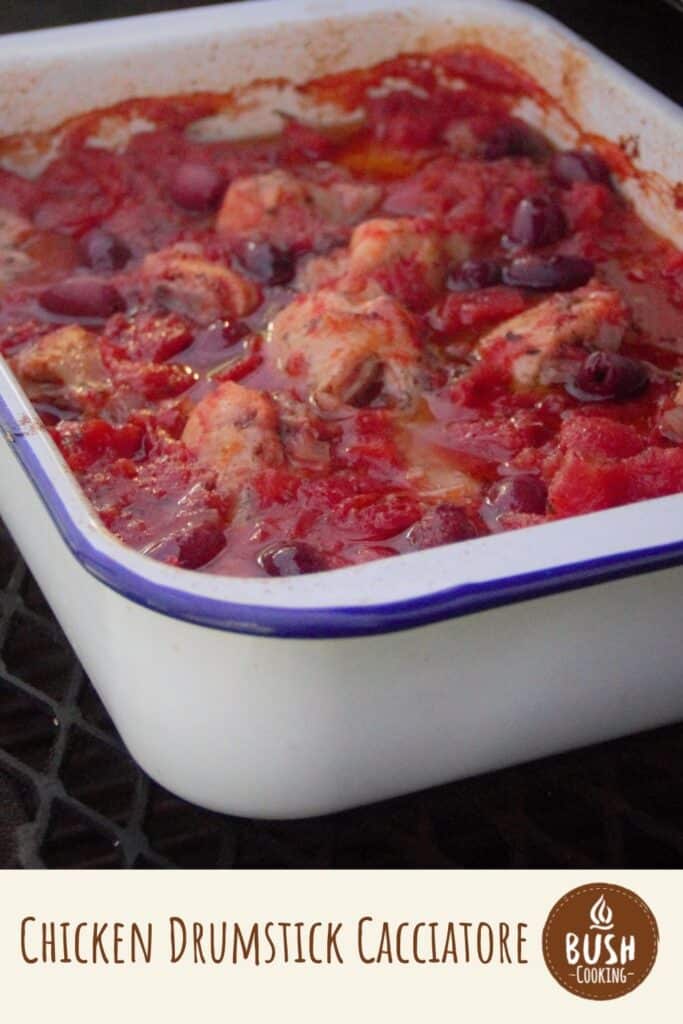 Chicken Drumstick Cacciatore - Bush Cooking