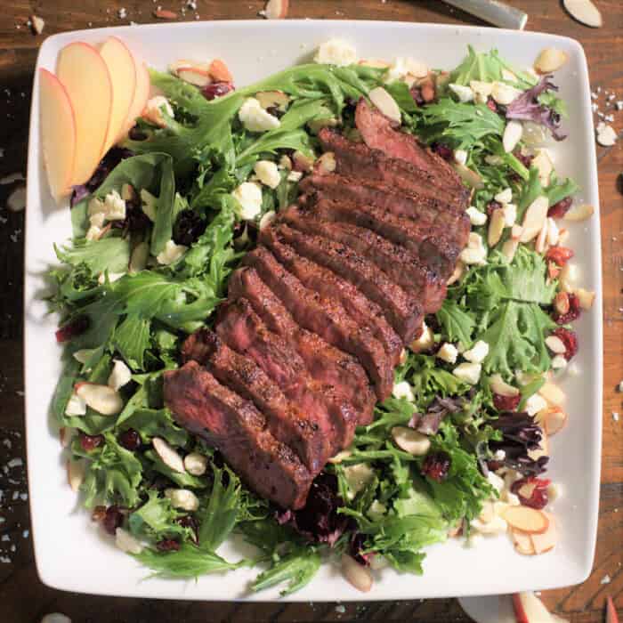 Flat Iron Steak Salad | Bush Cooking