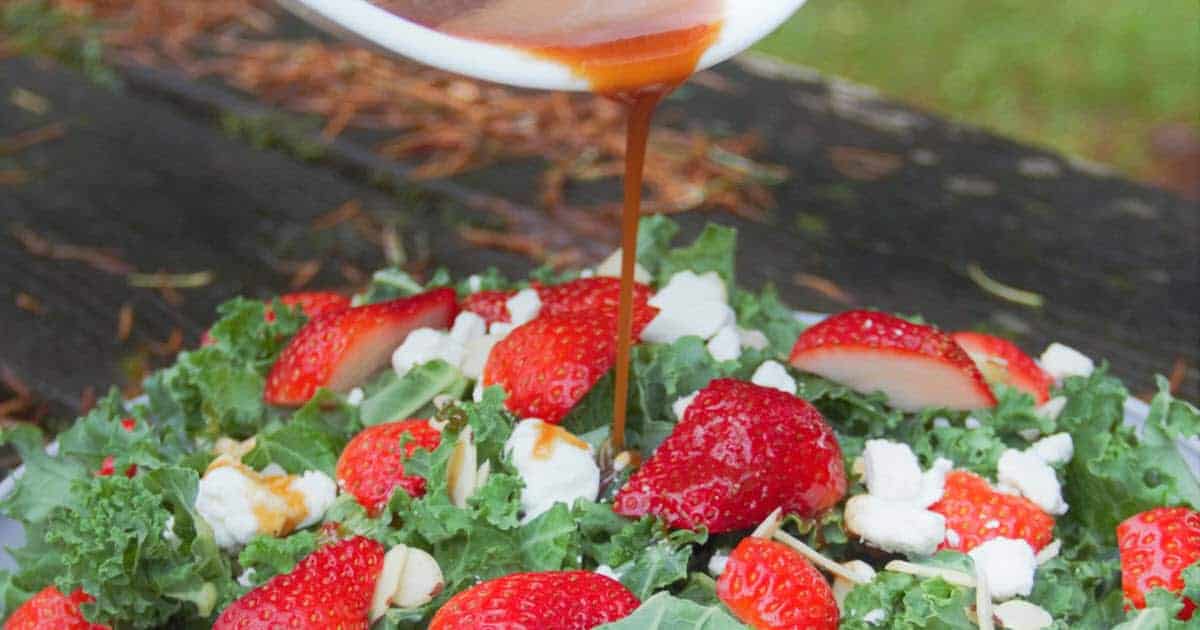 Strawberry Kale Salad | Bush Cooking