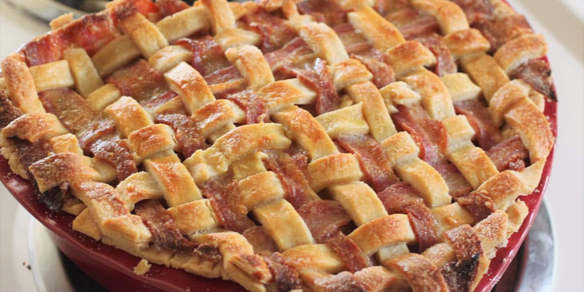Bacon Apple Lattice Pie | Bush Cooking