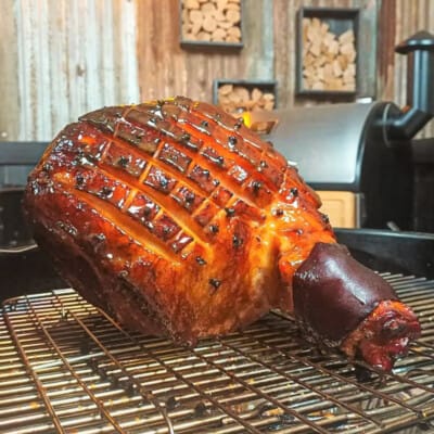 Double Smoked Glazed Ham | Bush Cooking