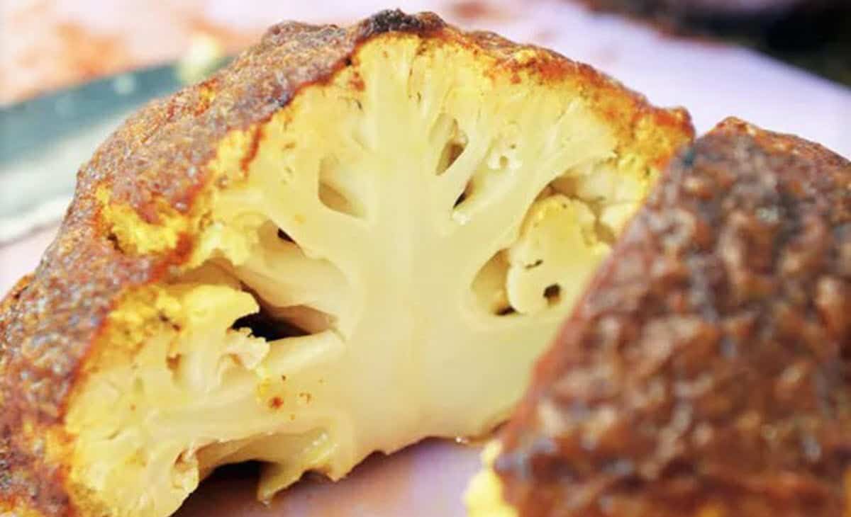 Whole Curry Cauliflower | Bush Cooking