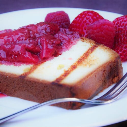 Grilled Cake and Berries | Bush Cooking